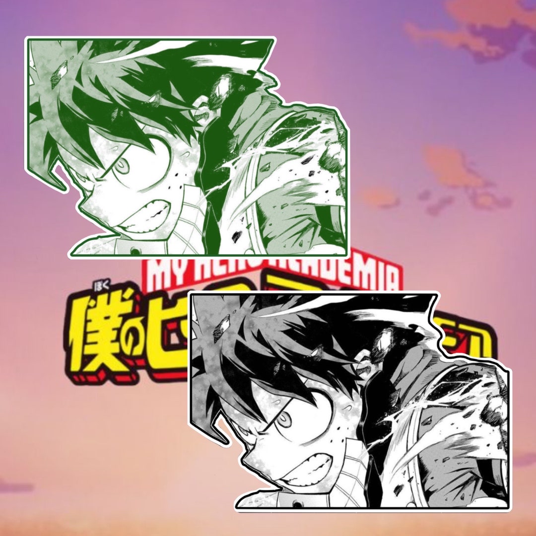 Anime Manga My Hero Academia Deku Midoriya Stickers - Etsy