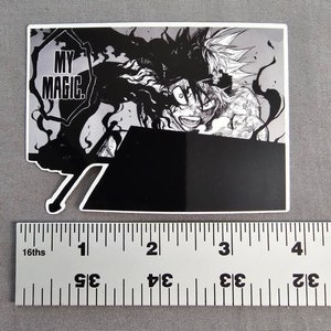 Anime Manga Black Clover Asta Stickers - Etsy