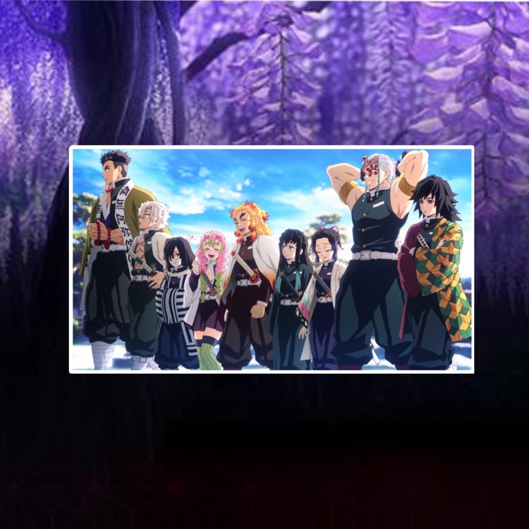 Anime Manga Demon Slayer Hashira Stickers - Etsy