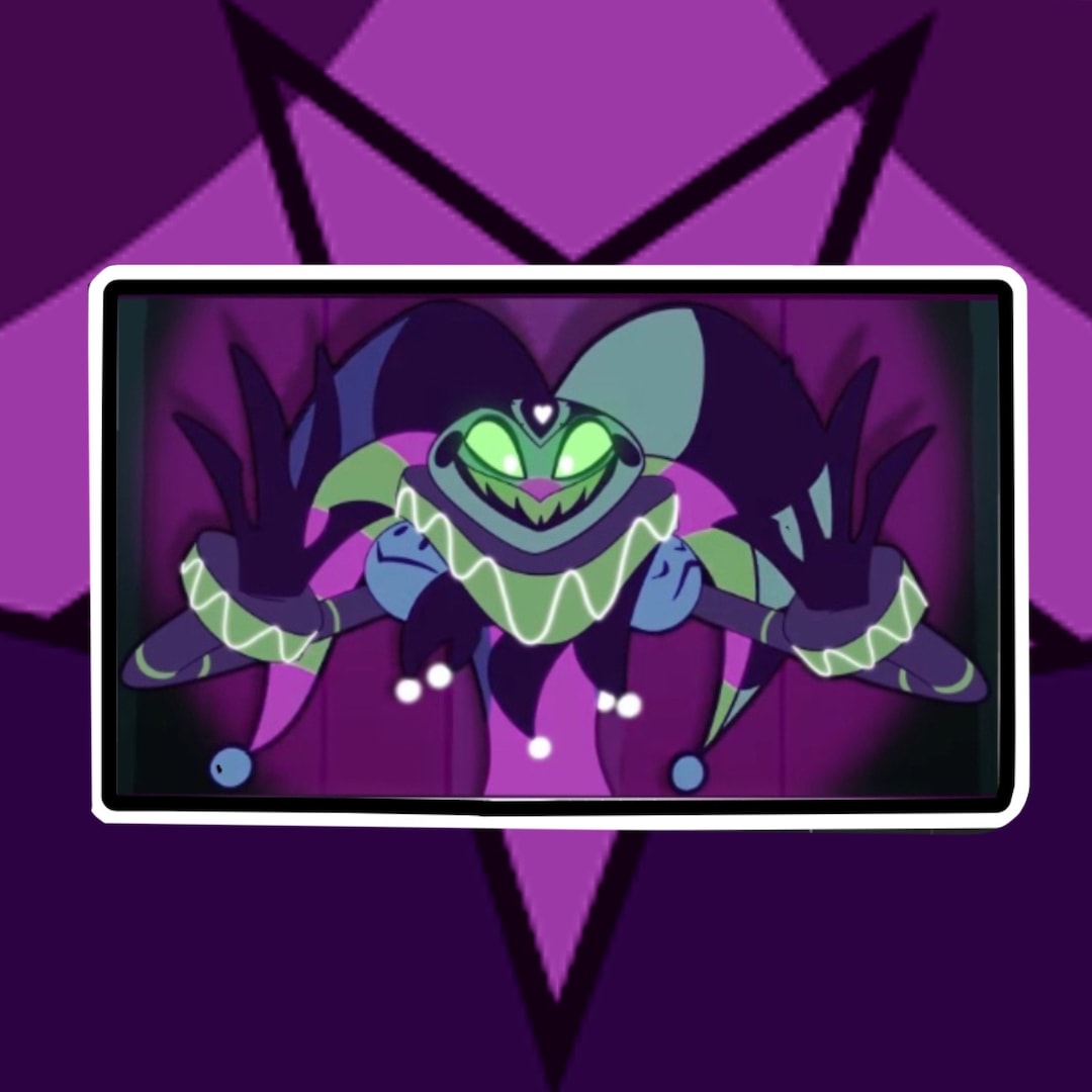 Helluva Boss Fizzarolli Jester Doll Sticker - Etsy