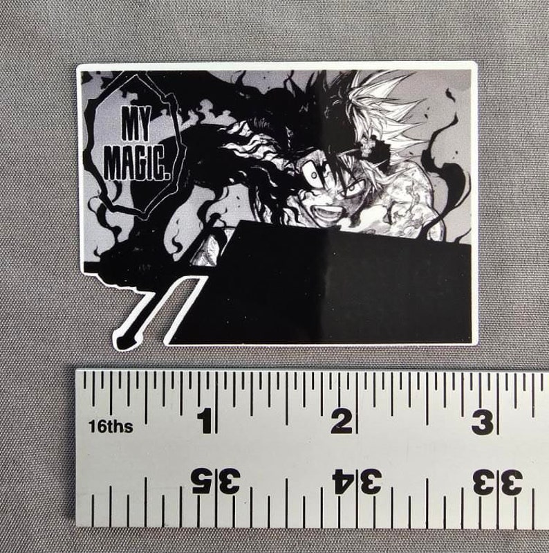 Anime Manga Black Clover Asta Stickers - Etsy