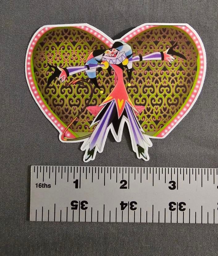 Helluva Boss Fizzarolli Under a Heart Sticker - Etsy