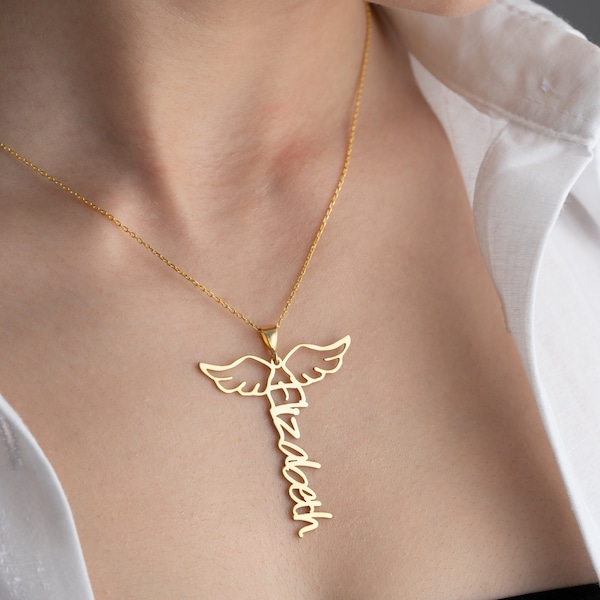 Angel Wings Necklace - Etsy