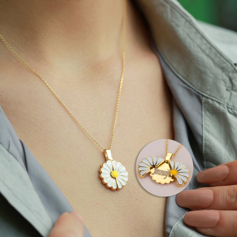 Daisy Necklace - Etsy