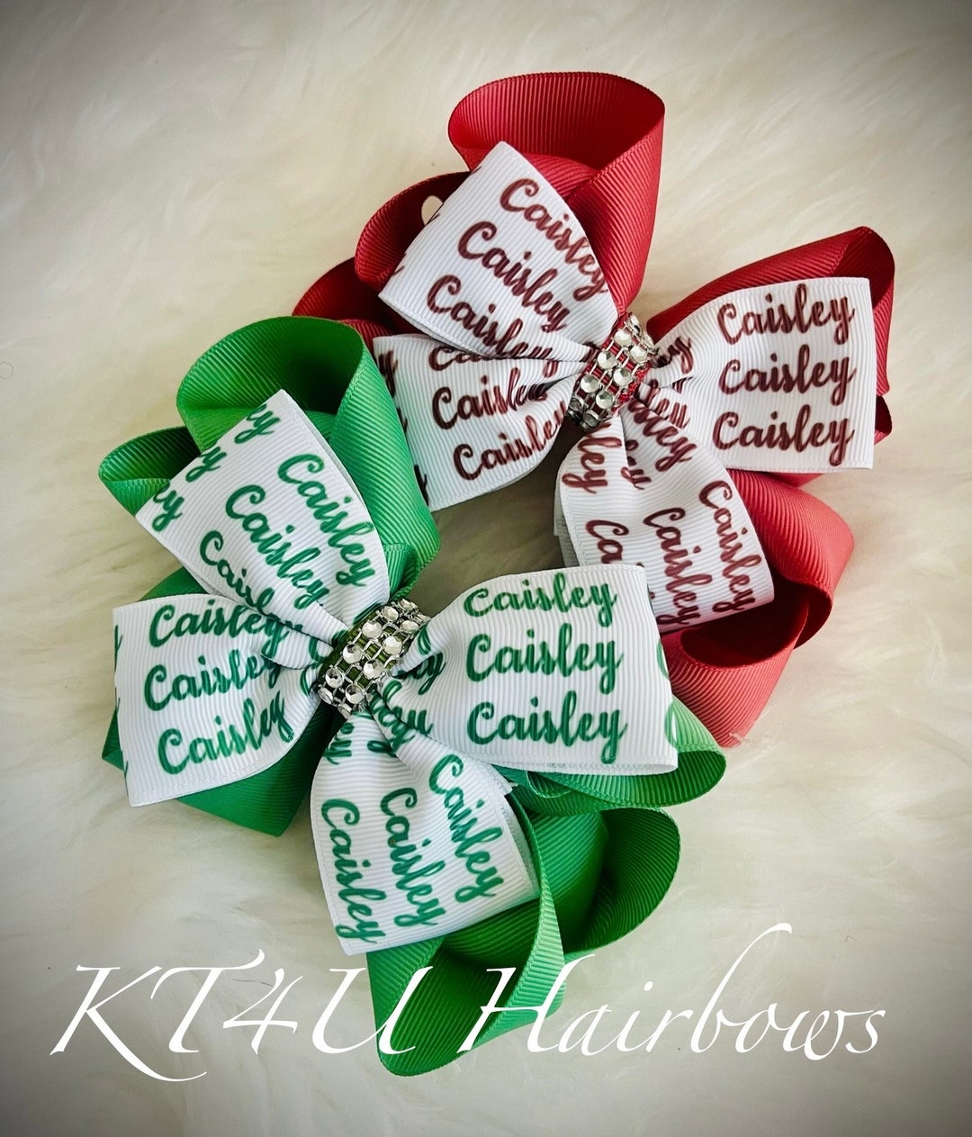 Personalize Signature Name Hair Bows, Toddler Hairbows, Big Girl Bows ...