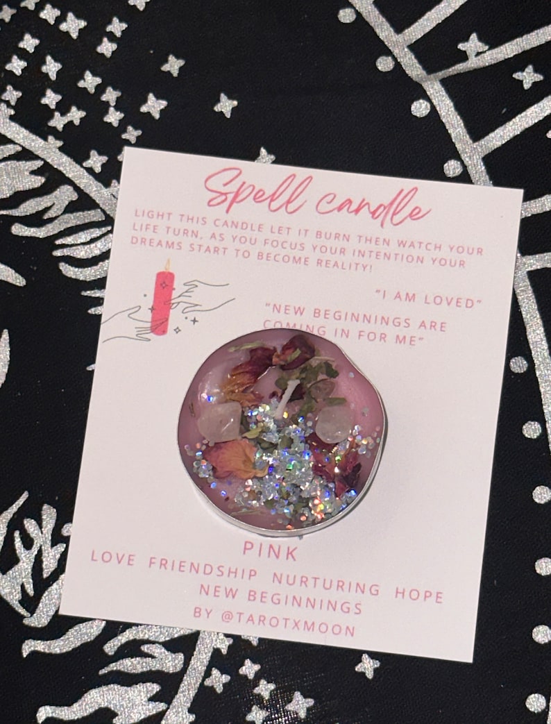 Candle Spell/candle/intention/manifestation Spell Candles/herb Dressed ...