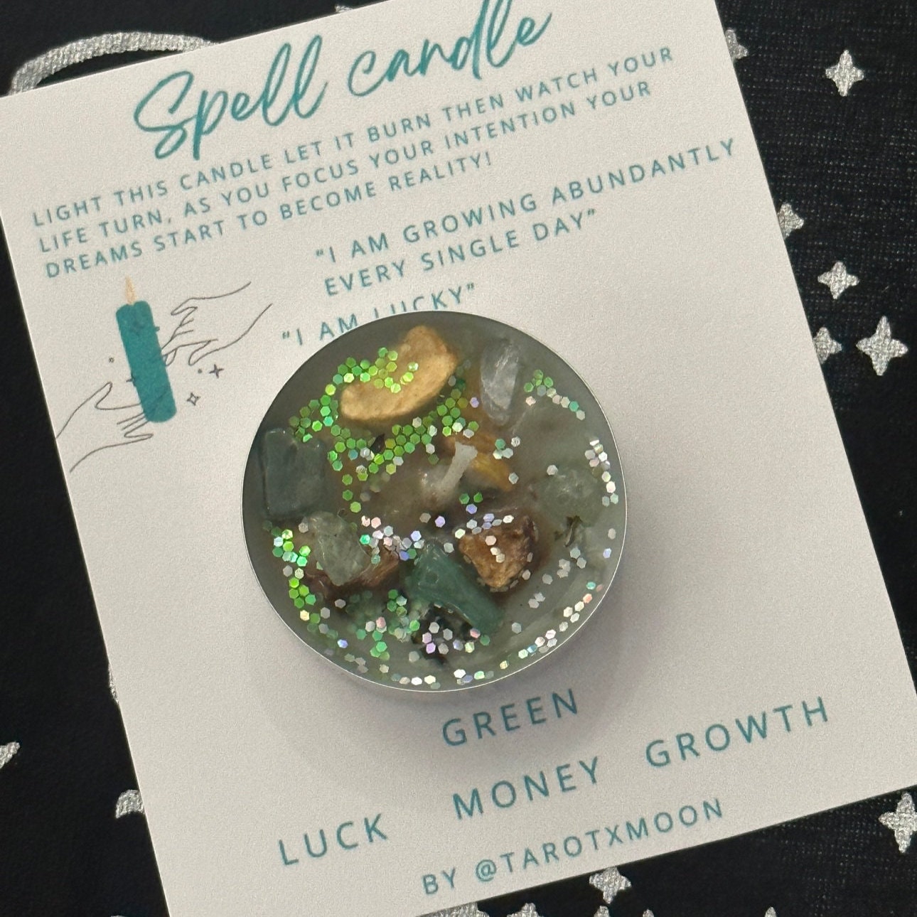 Candle Spell/candle/intention/manifestation Spell Candles/herb Dressed ...