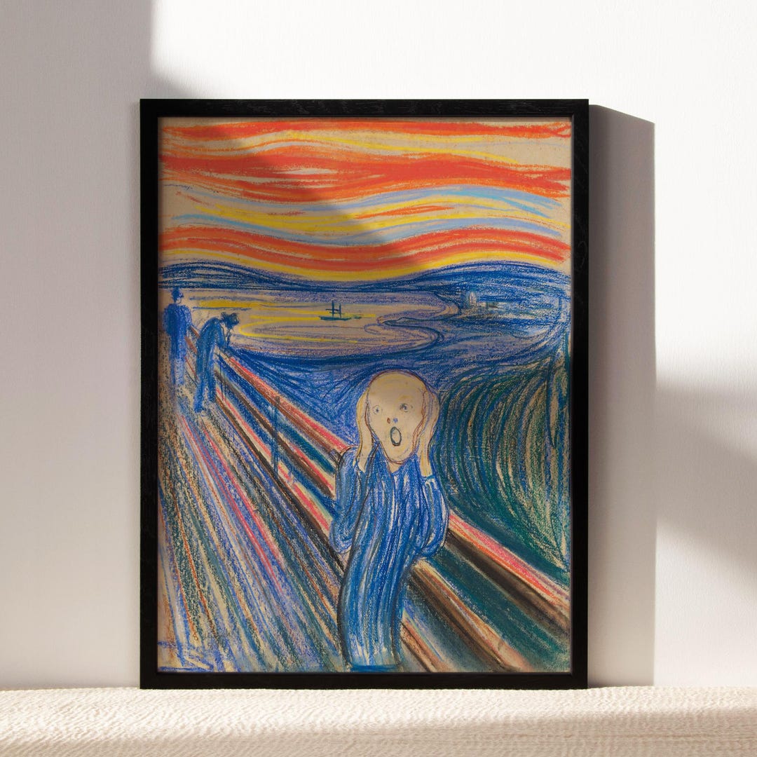 The Scream Framed Wall Art, the Scream by Edvard Munch Art, Edvard ...