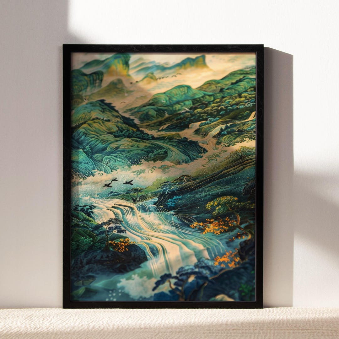 Hokusai Ukiyo-e Photo Frame, Japanese Frame Art, Japanese Home Decor ...