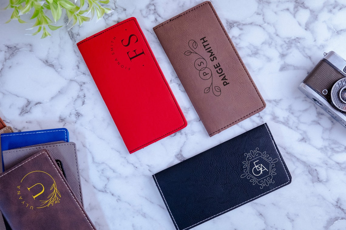 Personalized Checkbook Cover Design, Checkbook Covers, Leather ...