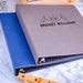 Personalized Leather Refillable Binder, Journal Binder, Customized 3 ...