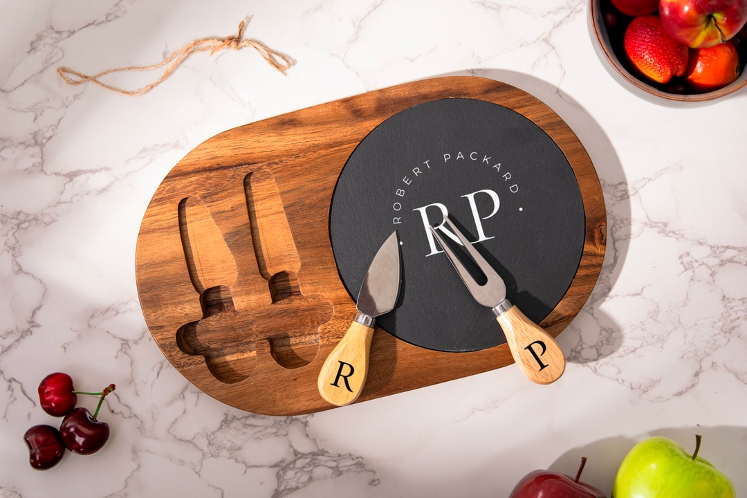 Custom Cheese Board Set, Personalized Cheese Board Set, Housewarming ...