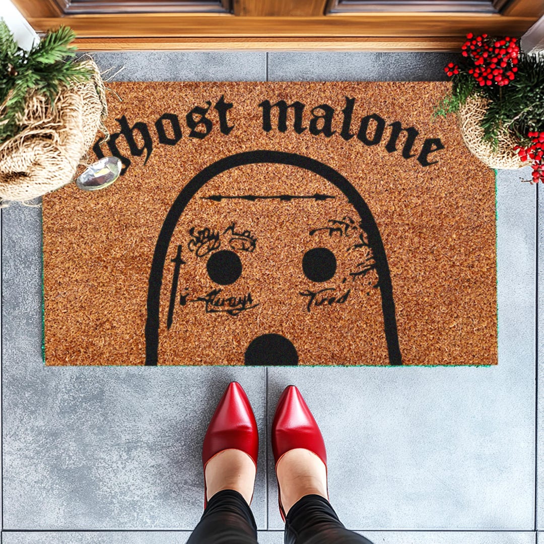 Ghost Malone Welcome Mat, New Home Gift, Funny Doormat, Outside Door ...