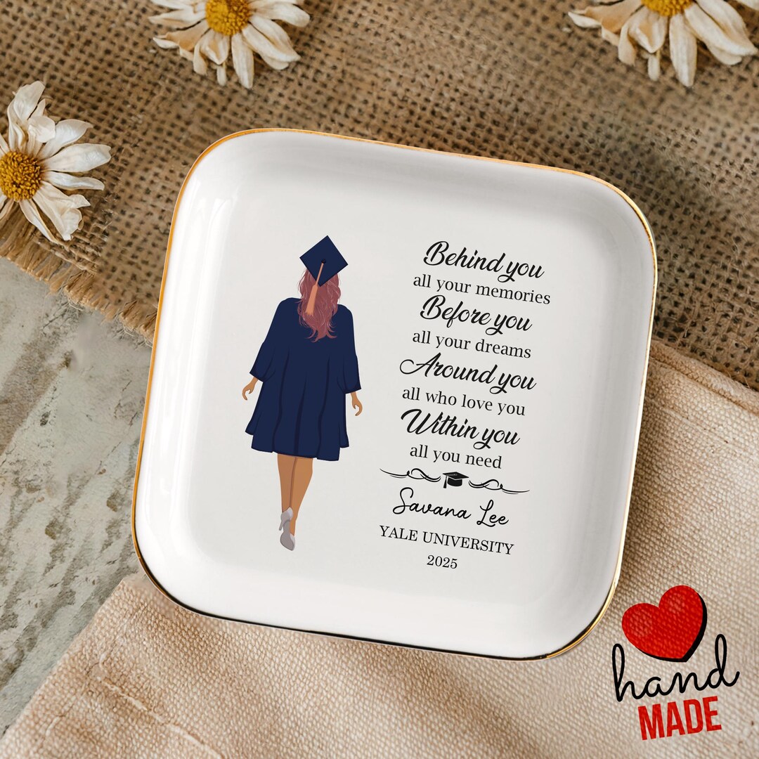 Custom Graduation Ring Dish, Graduation Gift, Ring Dish, Custom Ring ...