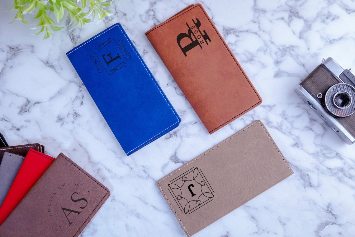 Personalized Checkbook Cover Design, Checkbook Covers, Leather ...