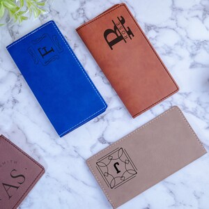 Personalized Checkbook Cover Design, Checkbook Covers, Leather ...