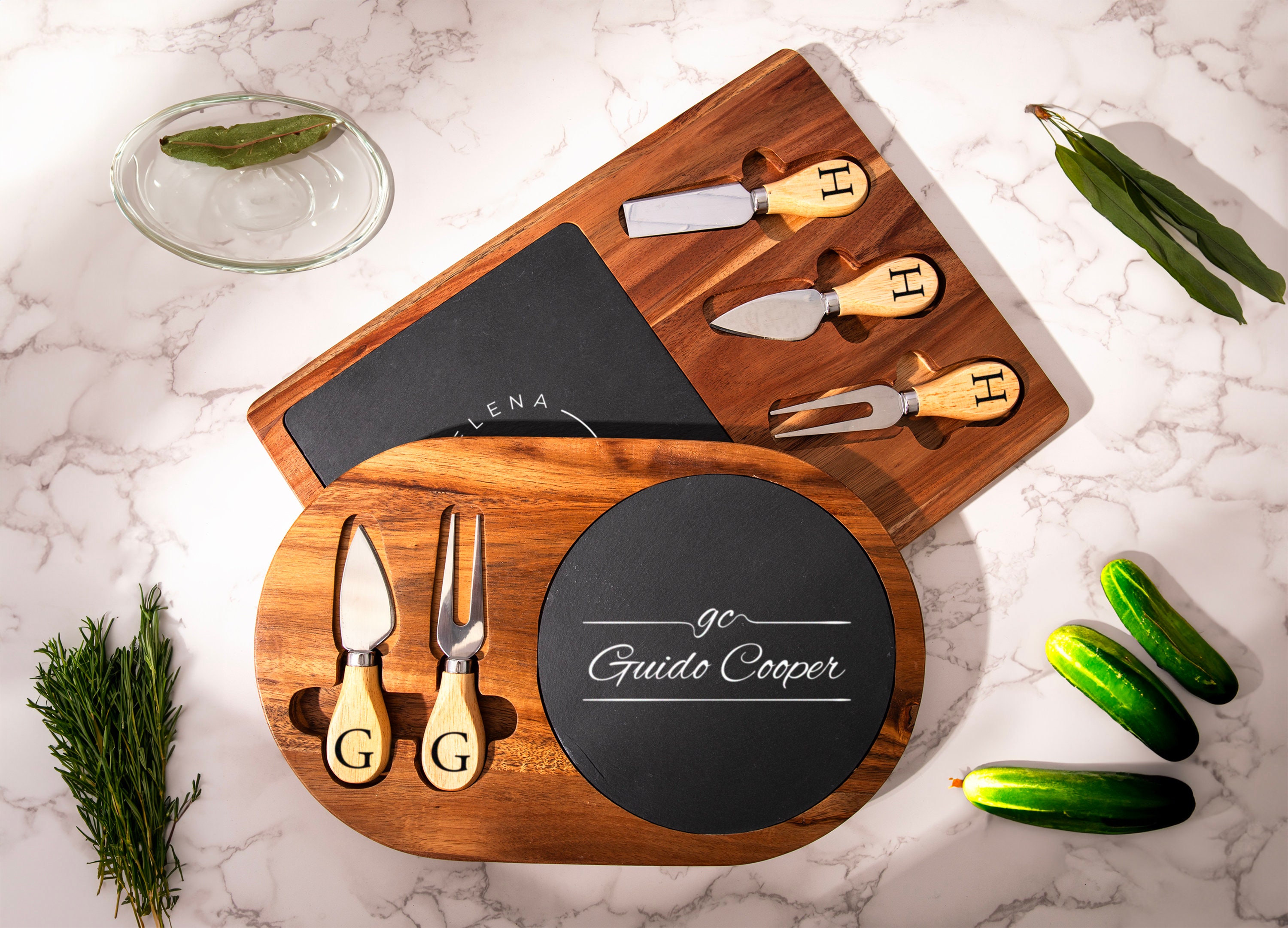 Personalized Cheese Board Set, Custom Cheese Board Set, Housewarming ...