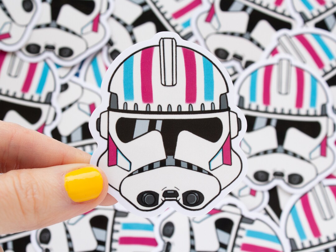 Sister Clone Trooper Helmet Sticker - Etsy