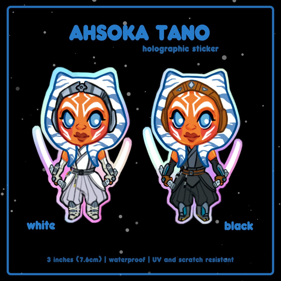 Ahsoka Tano Holographic Stickers - Etsy