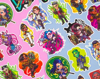 Arcane Chibi Stickers - Arcane League of Legends (jinx Vi Caitlyn Ekko ...