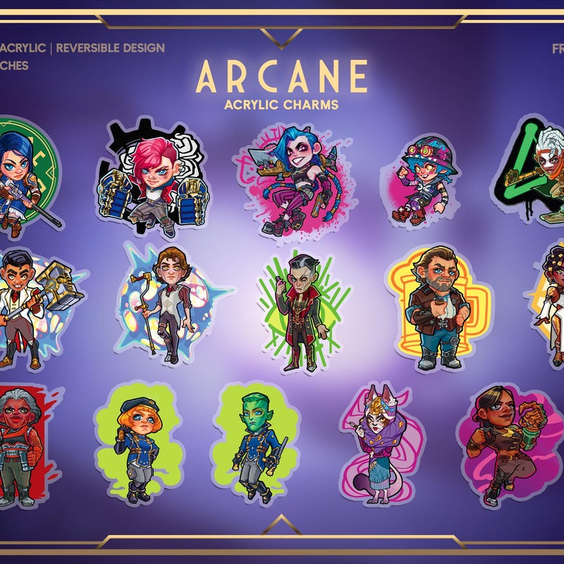 Arcane Keychain - Etsy