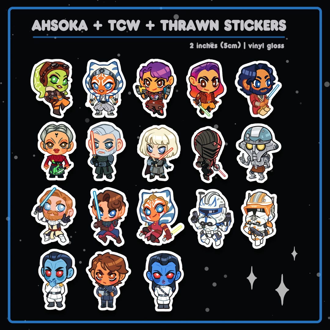Ahsoka + TCW + Thrawn Stickers - Etsy