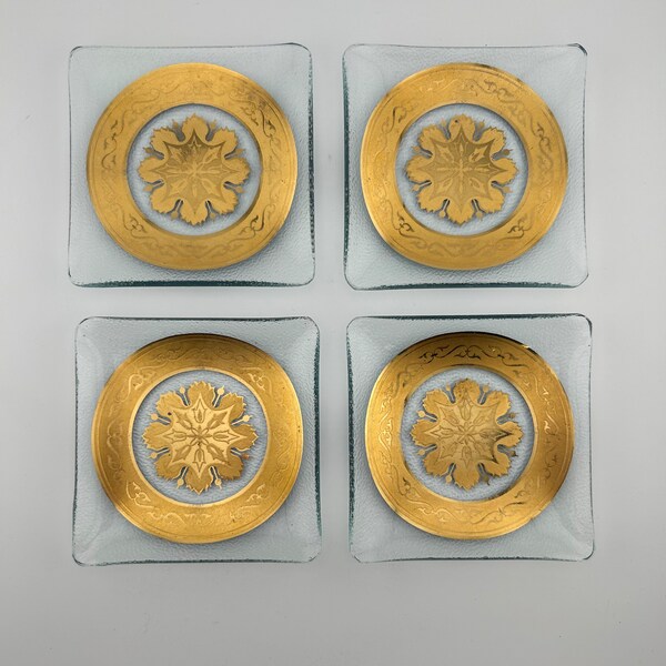 Retro Glass Coasters - Etsy