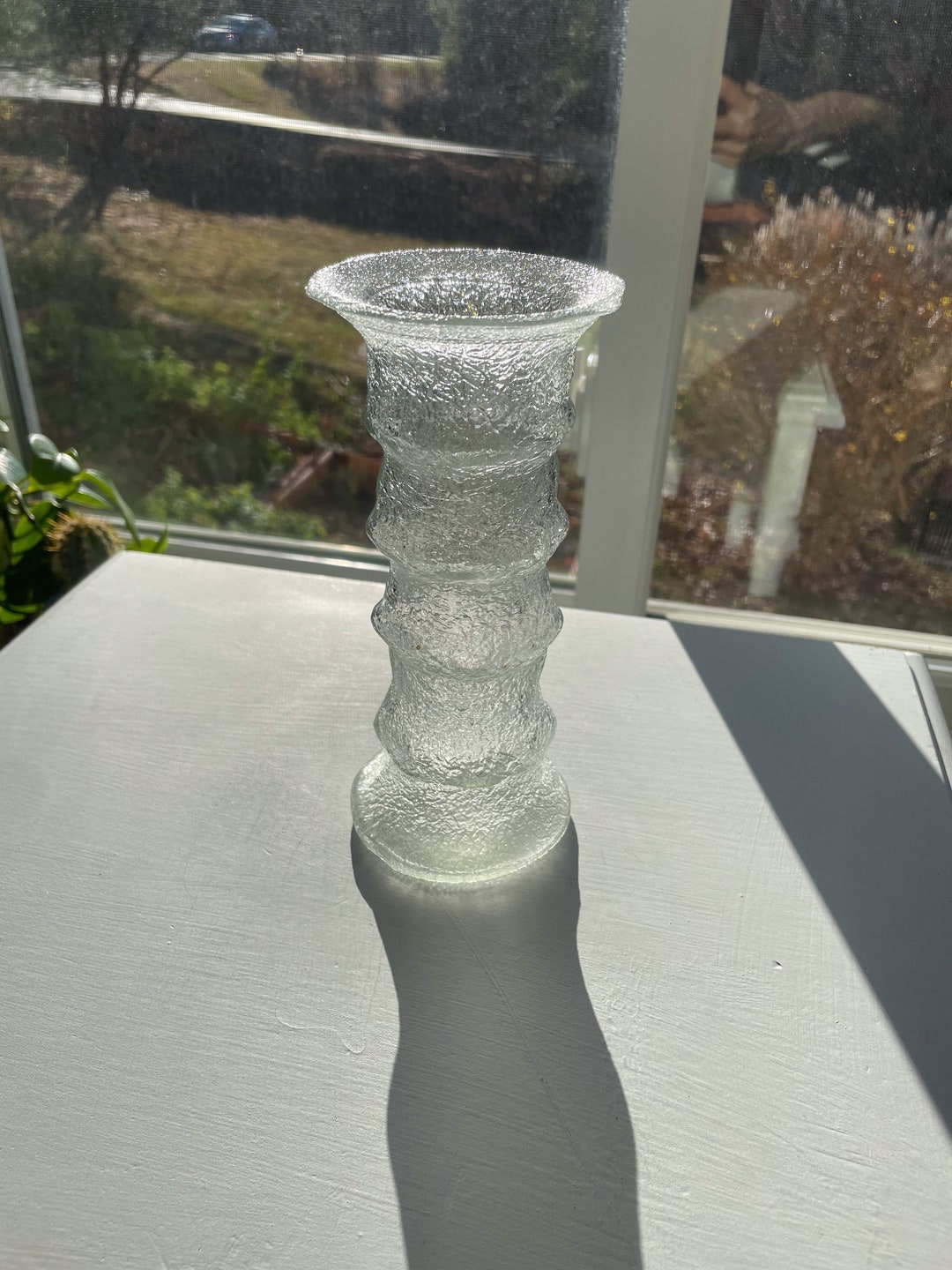 Tapio Wirkkala Littala Frost Ice Glass Vase – Finnish Design - Etsy