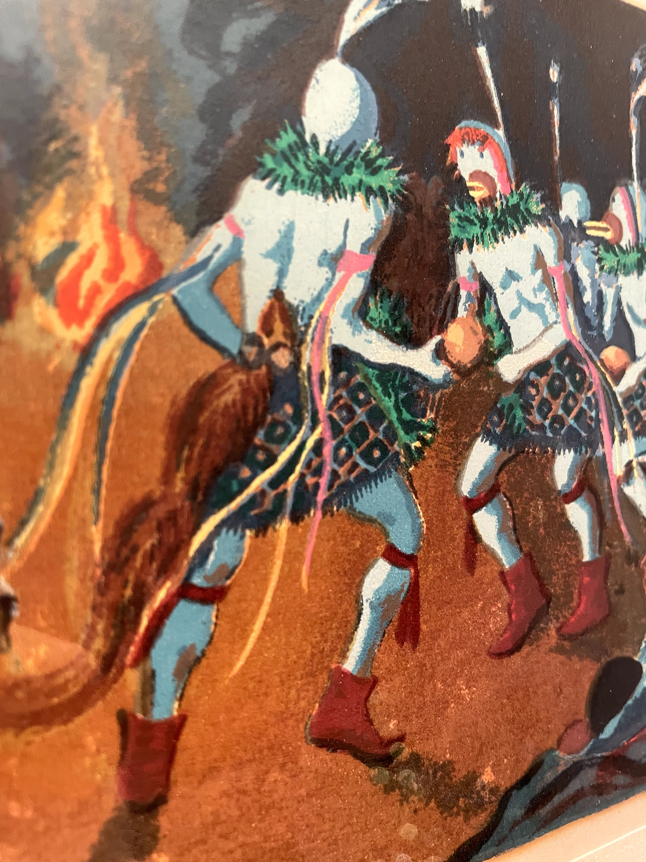 Vintage navajo Zei Bei Chai Silk Screen Serigraph, Signed & Titled by ...