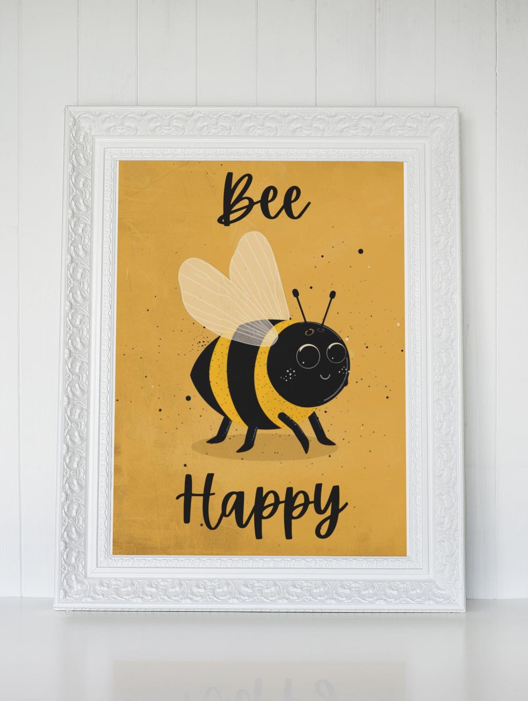 Bee Poster, Bumblebee Poster, Happy Poster, Bee Happy, Childrens Poster ...
