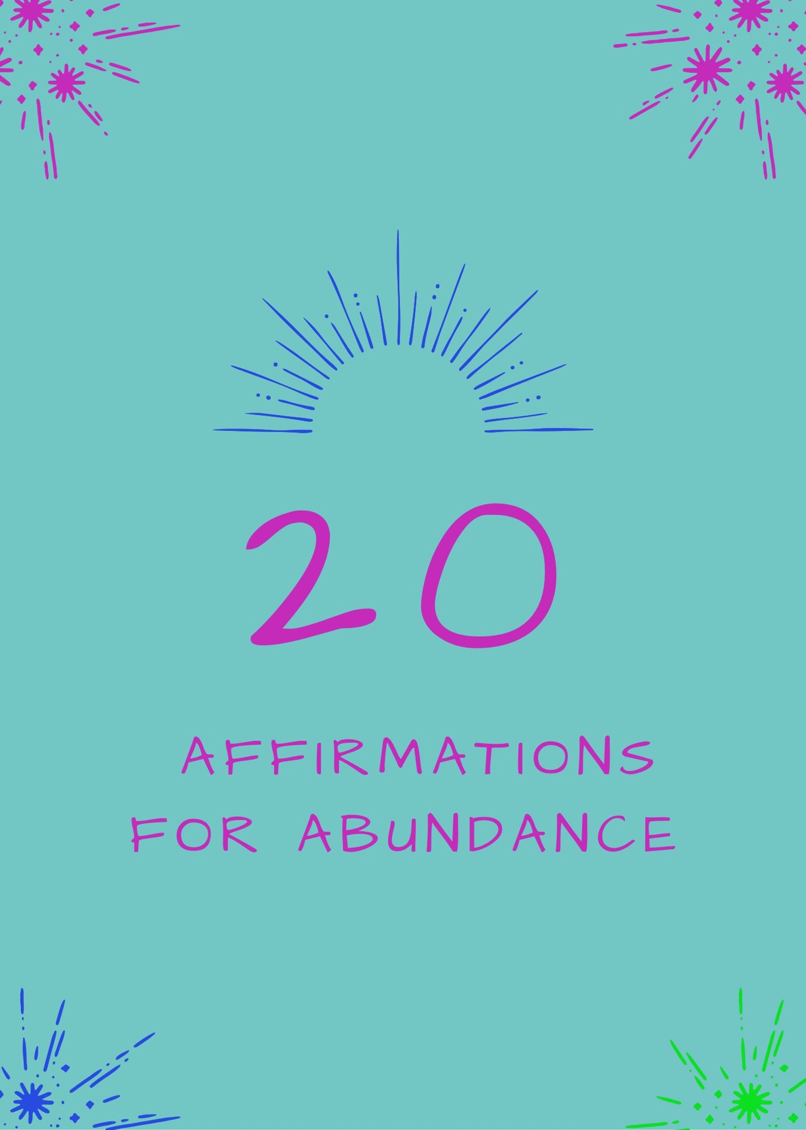 Abundance Affirmation Cards - Etsy