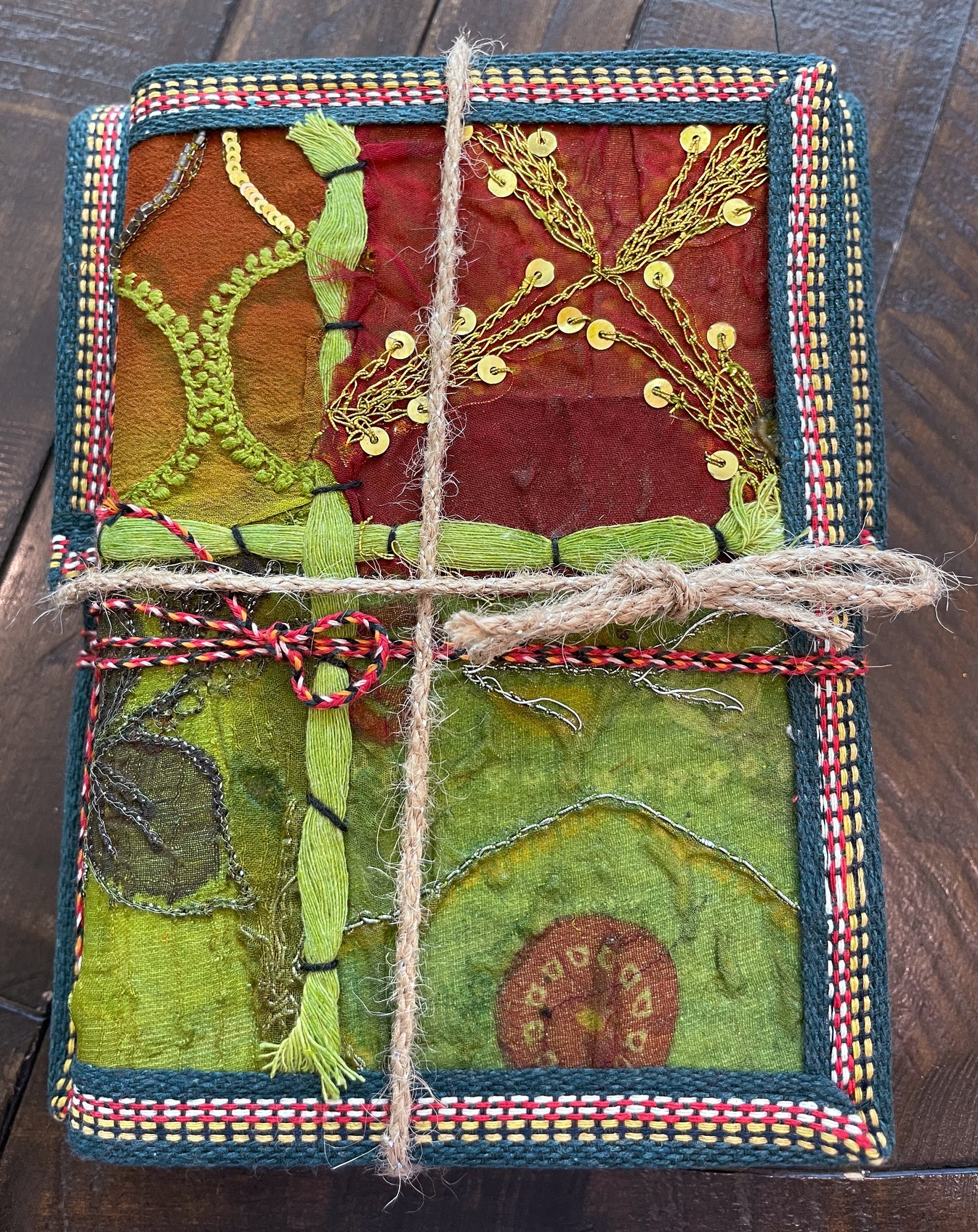 Journals Set of 4 From India | Antique Sari Journals | Repurposed Saris ...