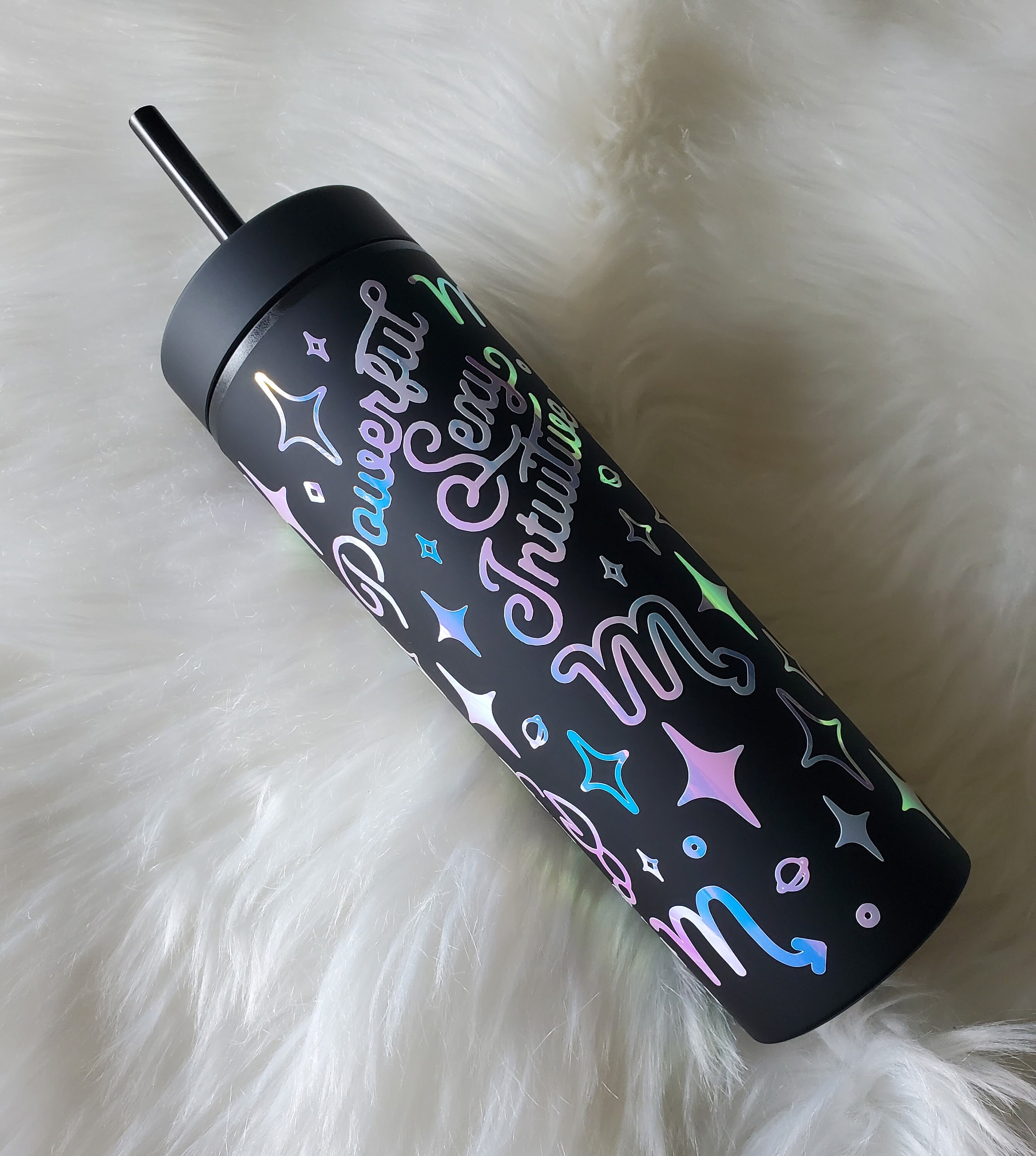 Scorpio Zodiac Sign Inspired 16oz Double Walled Acrylic Cup W/ Lid ...