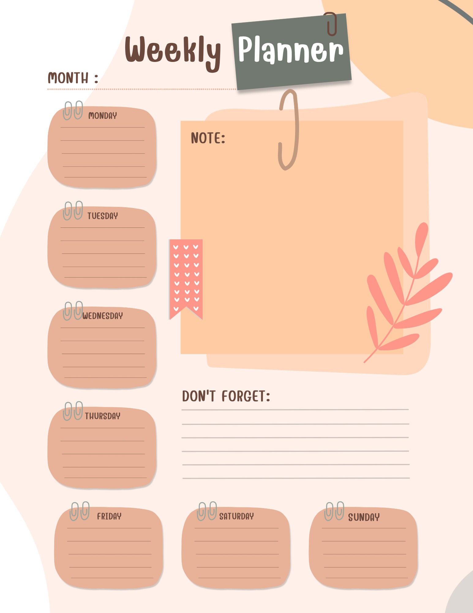 Fall Planner - Etsy