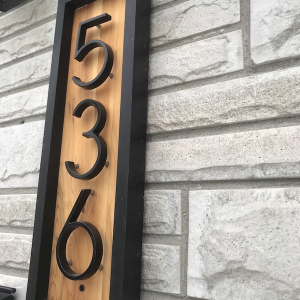 Wood House Numbers - Etsy
