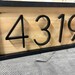 Cedar Wood With Floating Numbers House Sign - Etsy