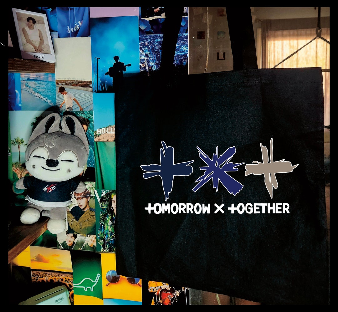 Txt Tote Bag, Freefall Txt Tote, Cute Moa Tote Bag, Kpop Gift, Moa Gift ...