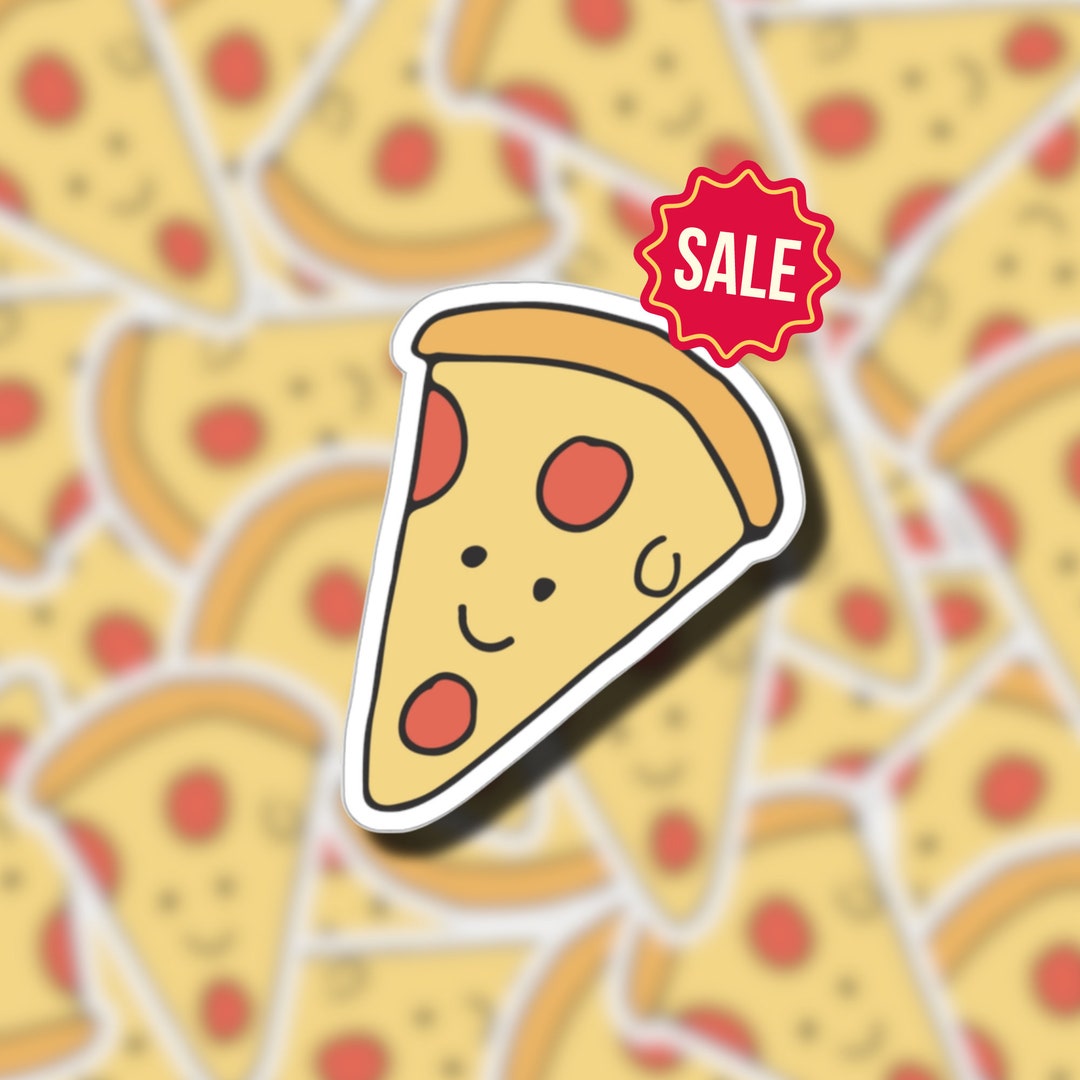 Custom Personalized Cheese Pizza Sticker Pepperoni Pizza Lover Stickers ...