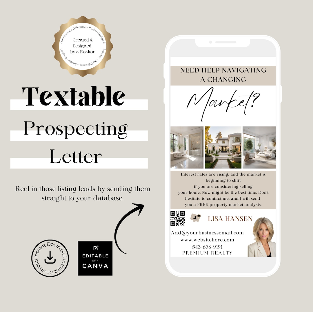 Real Estate Textable Business Card Template, Modern Business Card ...