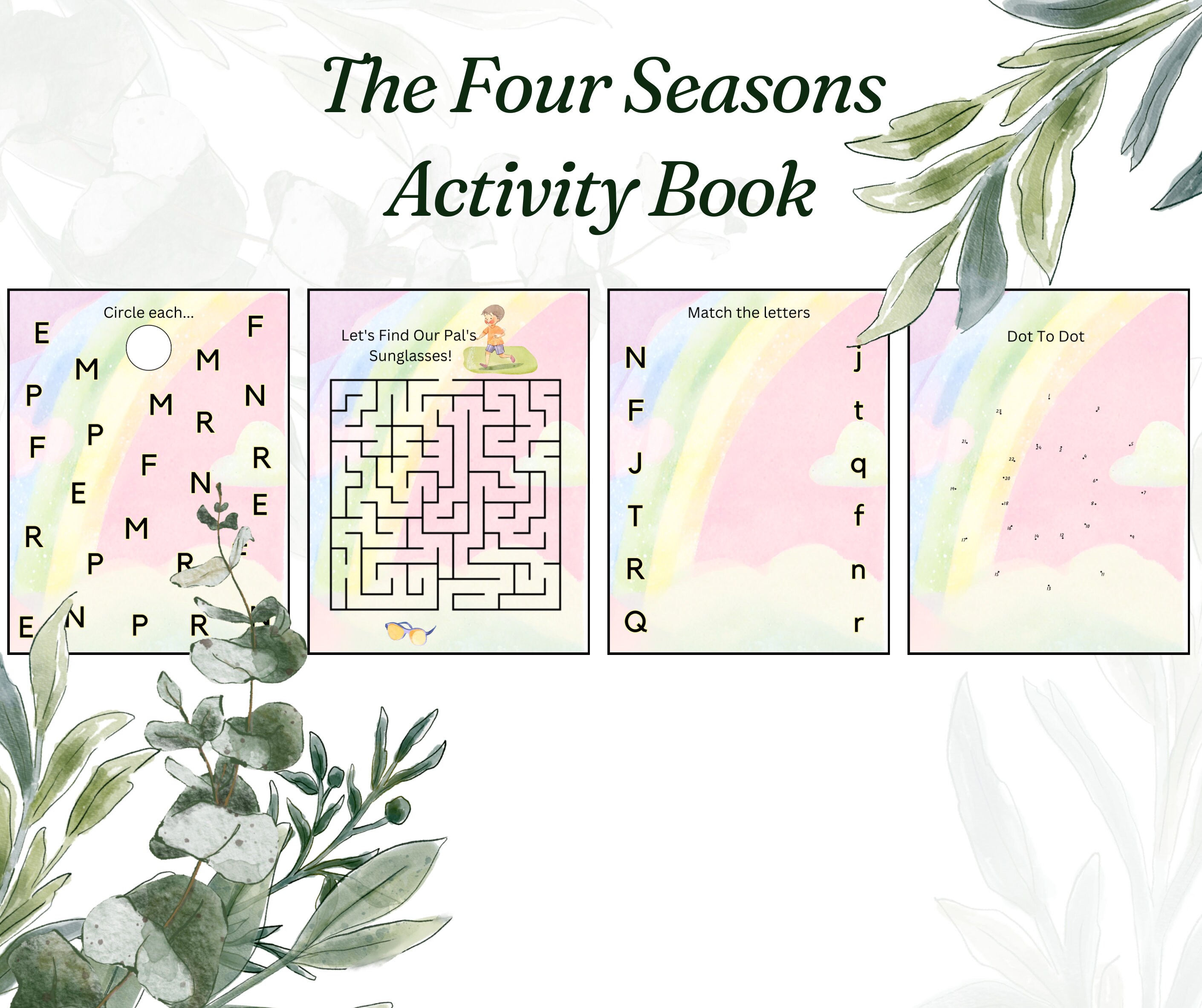 The Four Seasons Activity Book - Etsy