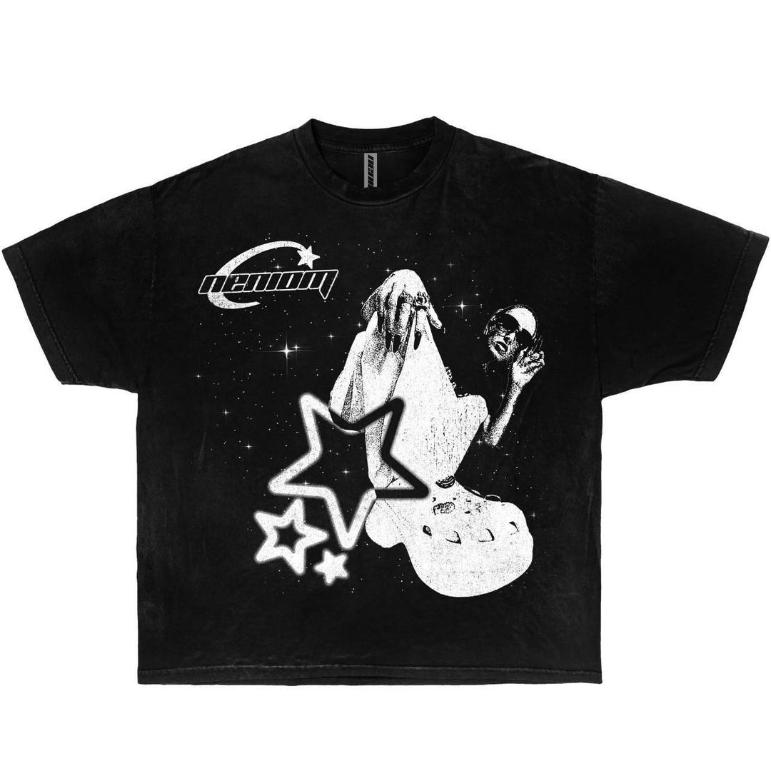 Big Steppa Y2k Garment-dyed Boxy Tee Black Shirt Opium, Y2k, Fashion ...