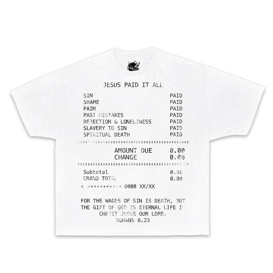 Jesus Paid Graphic Boxy T-shirt, Oversized, Graphic, T-shirt ...