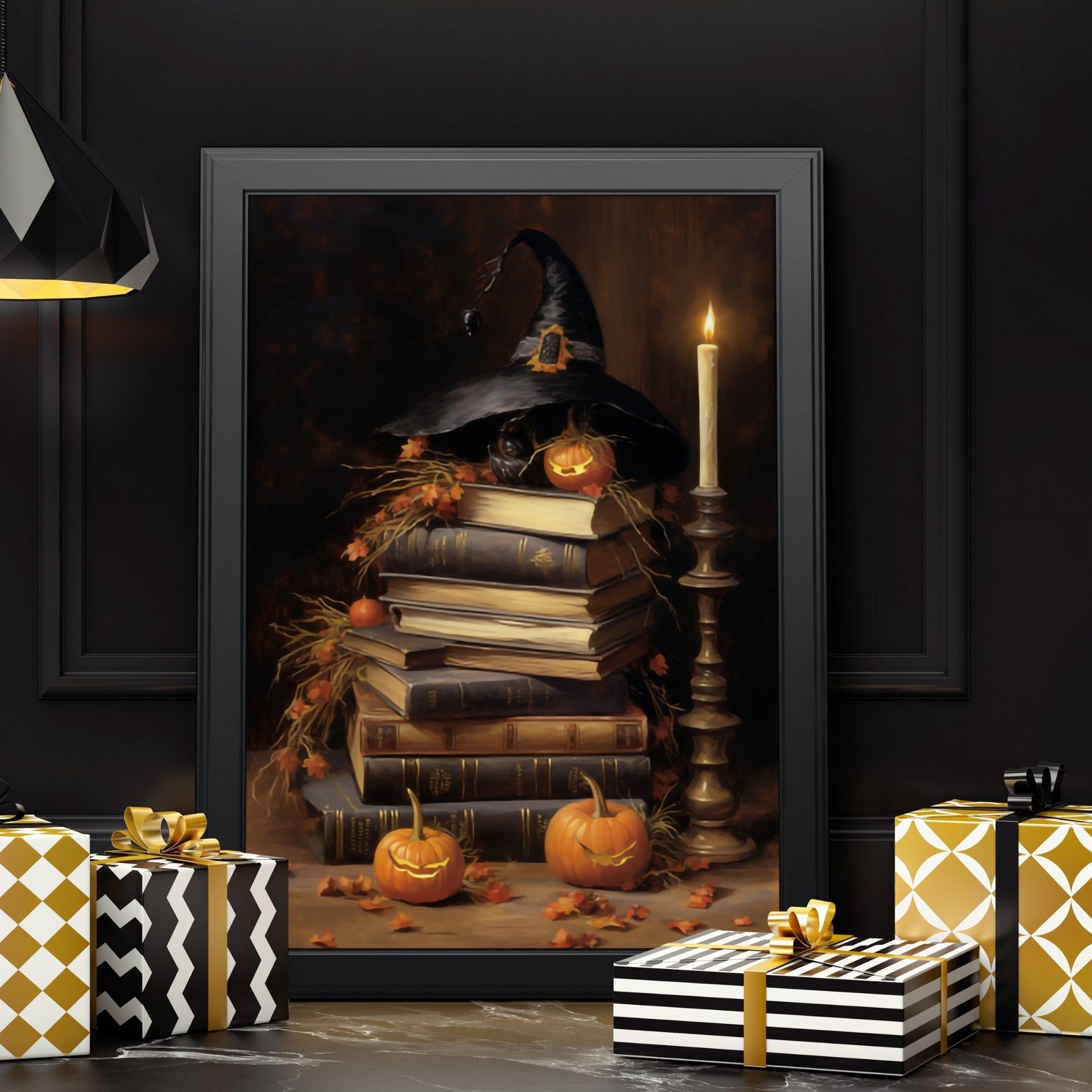 Halloween Wall Art Witchy Spells Prints Vintage Neutral Witch Spells ...