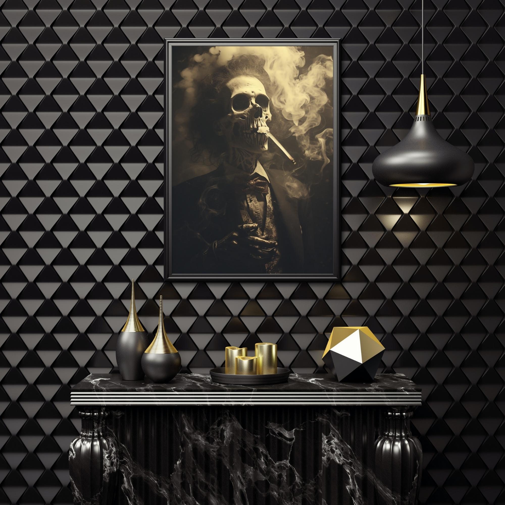 Halloween Printable Vintage Skeleton Wall Art Halloween Spooky Season ...
