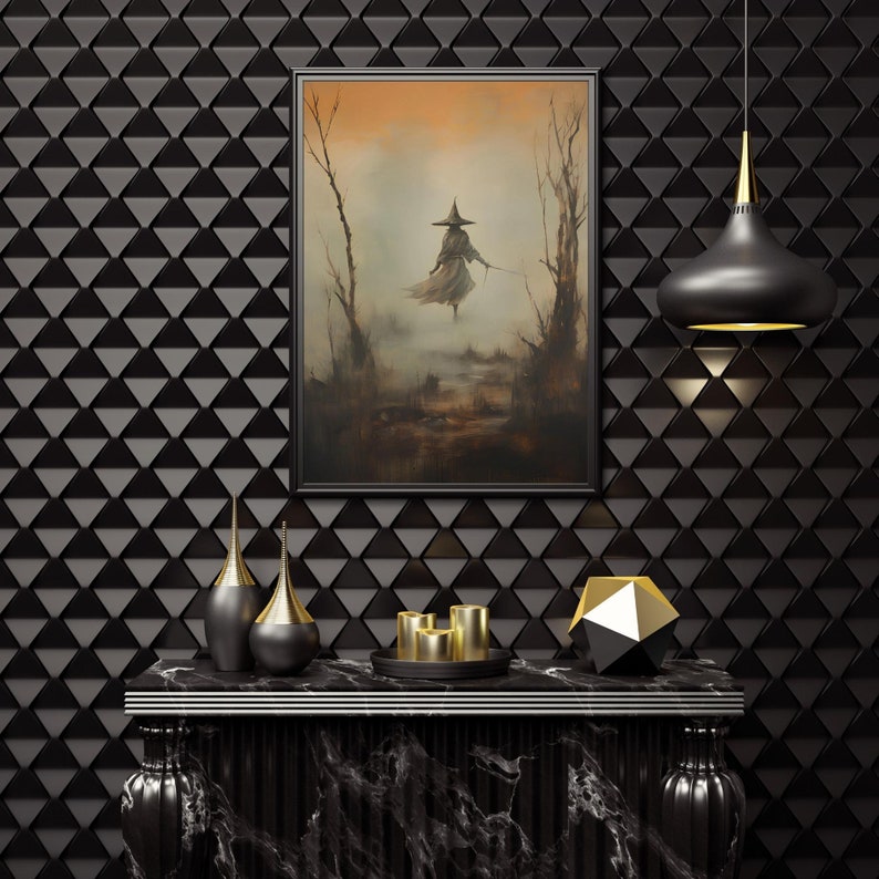 Halloween Vintage Witchly Wall Art Printable Witch Decor - Etsy