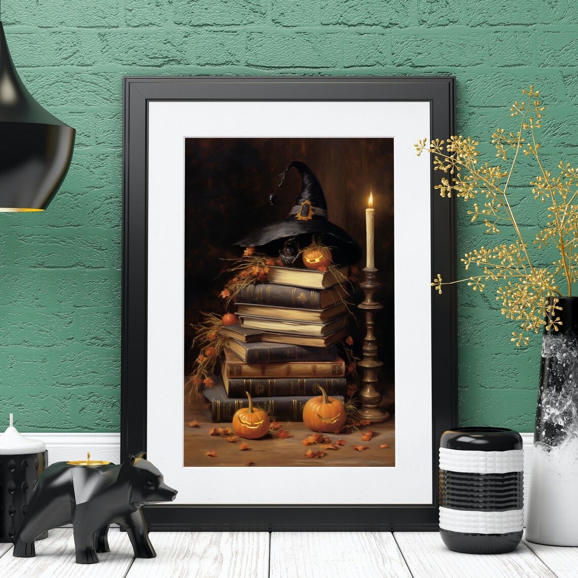 Halloween Wall Art Witchy Spells Prints Vintage Neutral Witch Spells ...