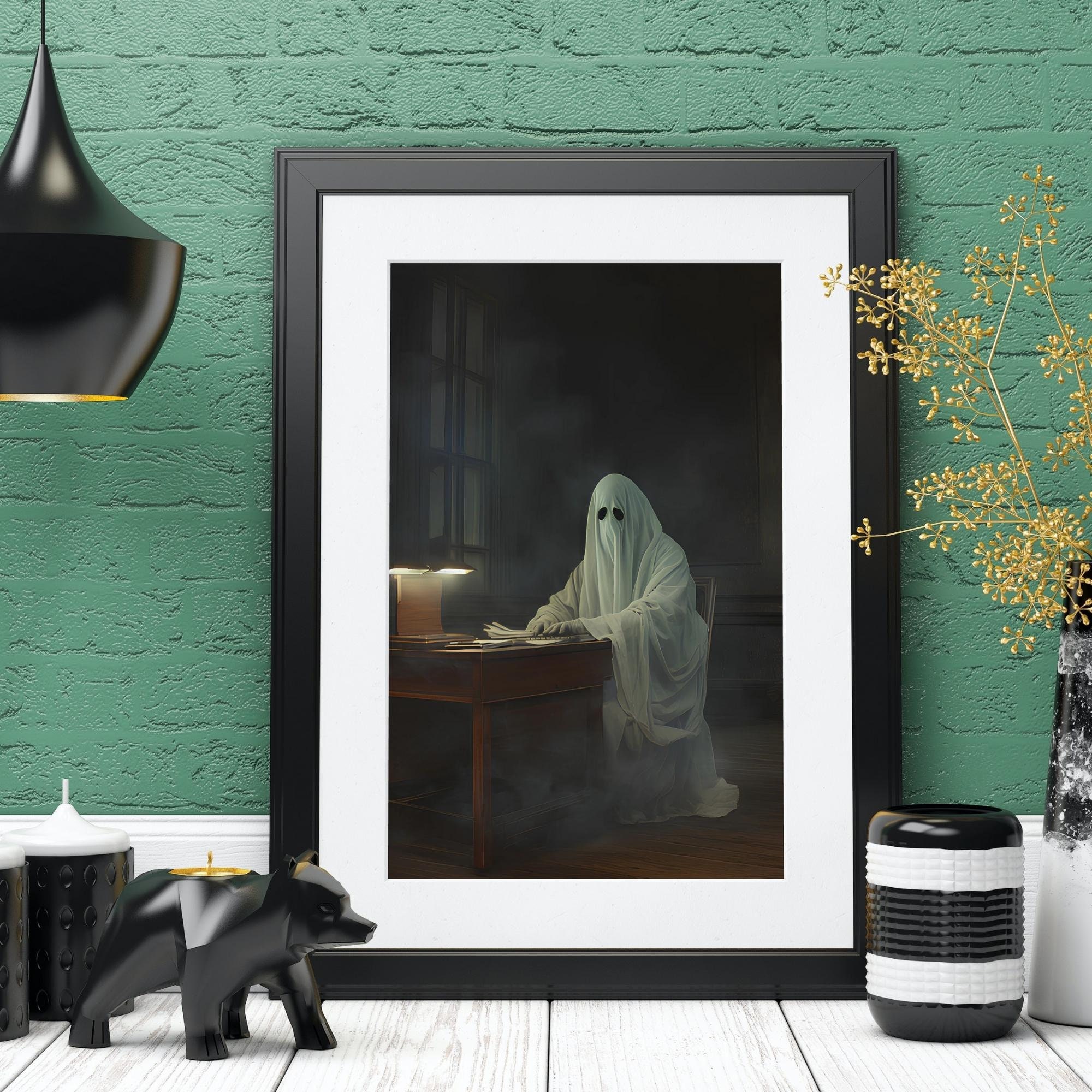 Halloween Printable Ghostly Wall Art Spooky Season Ghost Prints ...