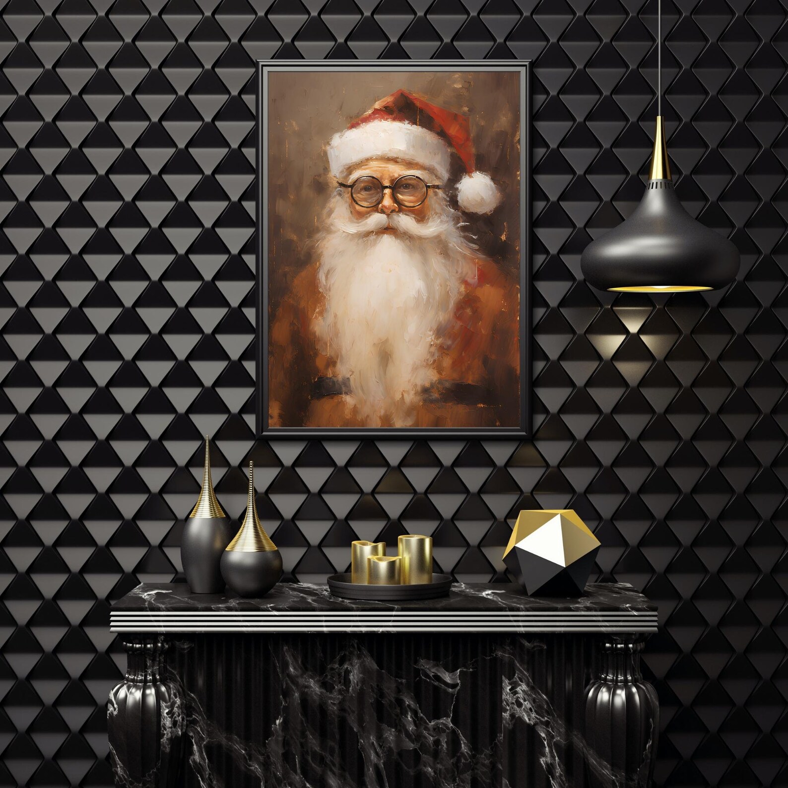 Vintage Santa Claus Printable Xmas Rustic Santa Claus Prints Christmas ...