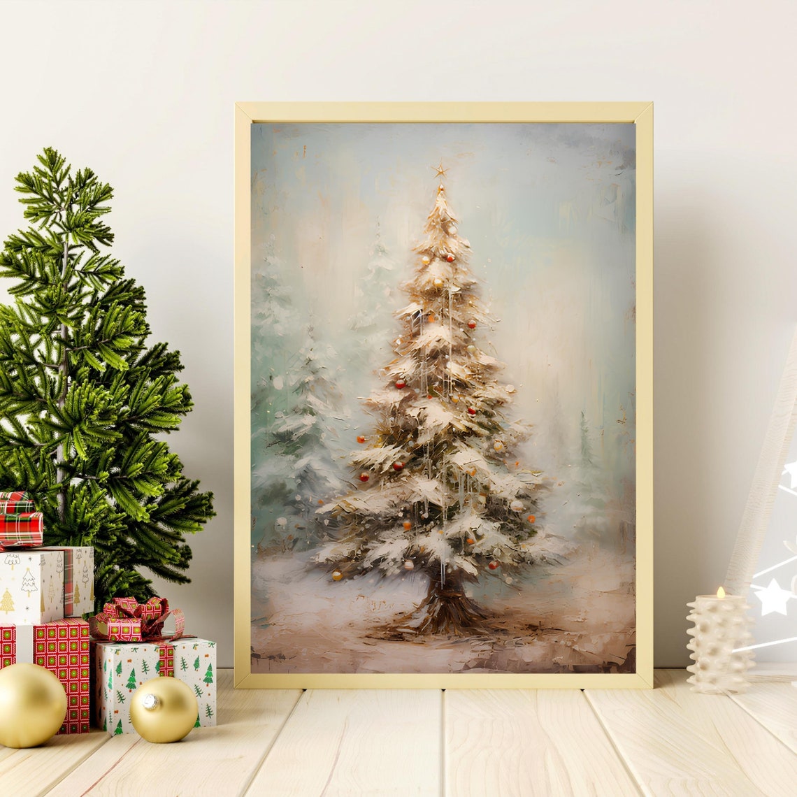 Vintage Christmas Print Set,winter Gallery Wall Set,30 Christmas Prints ...