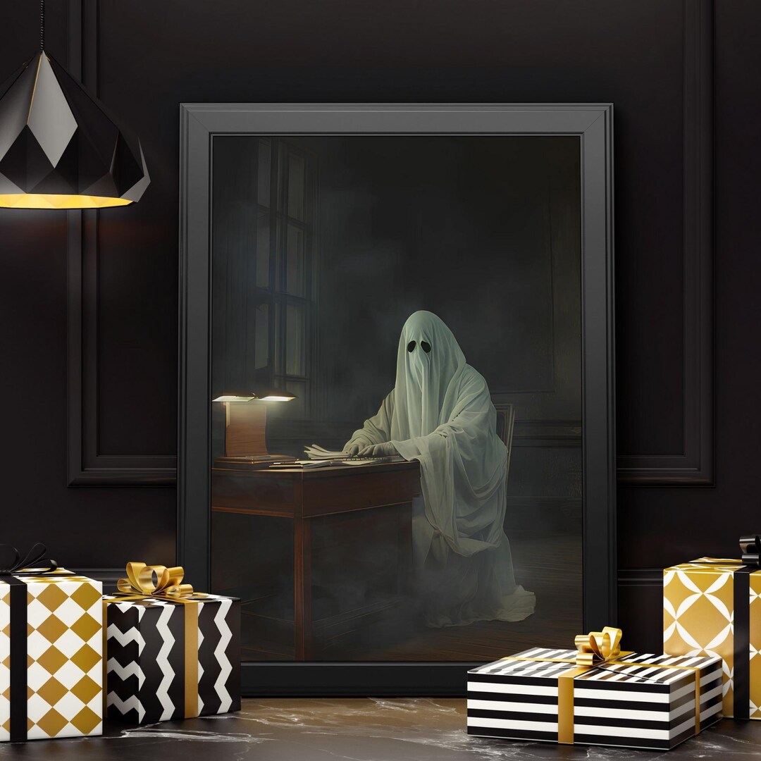 Halloween Printable Ghostly Wall Art Spooky Season Ghost Prints ...
